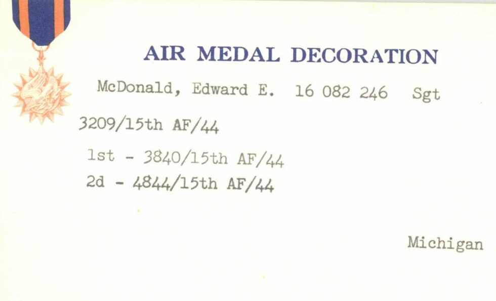 Meet Our Honor Roll: Edward Eugene McDonald | Rochester-Avon Historical ...